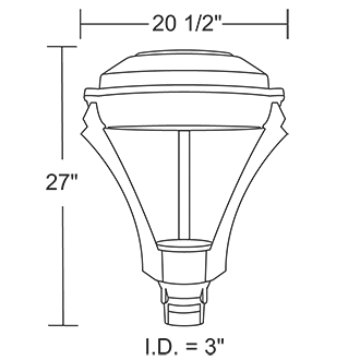 Odyssey Commercial Post Light | Dauer Manufacturing